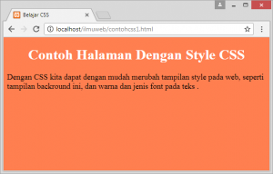 Tutorial Belajar CSS Bag. 1 : 4 Elemen Penting Pada CSS | IlmuWeb.NET