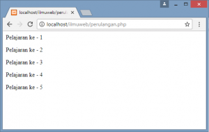 Memahami Struktur Perulangan/Looping Pada PHP | IlmuWeb.NET