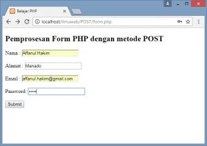 Pemprosesan Form PHP dengan Metode POST | IlmuWeb.NET