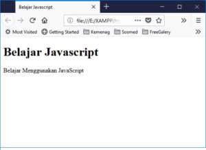 Cara Penulisan Syntax JavaScript | IlmuWeb.NET